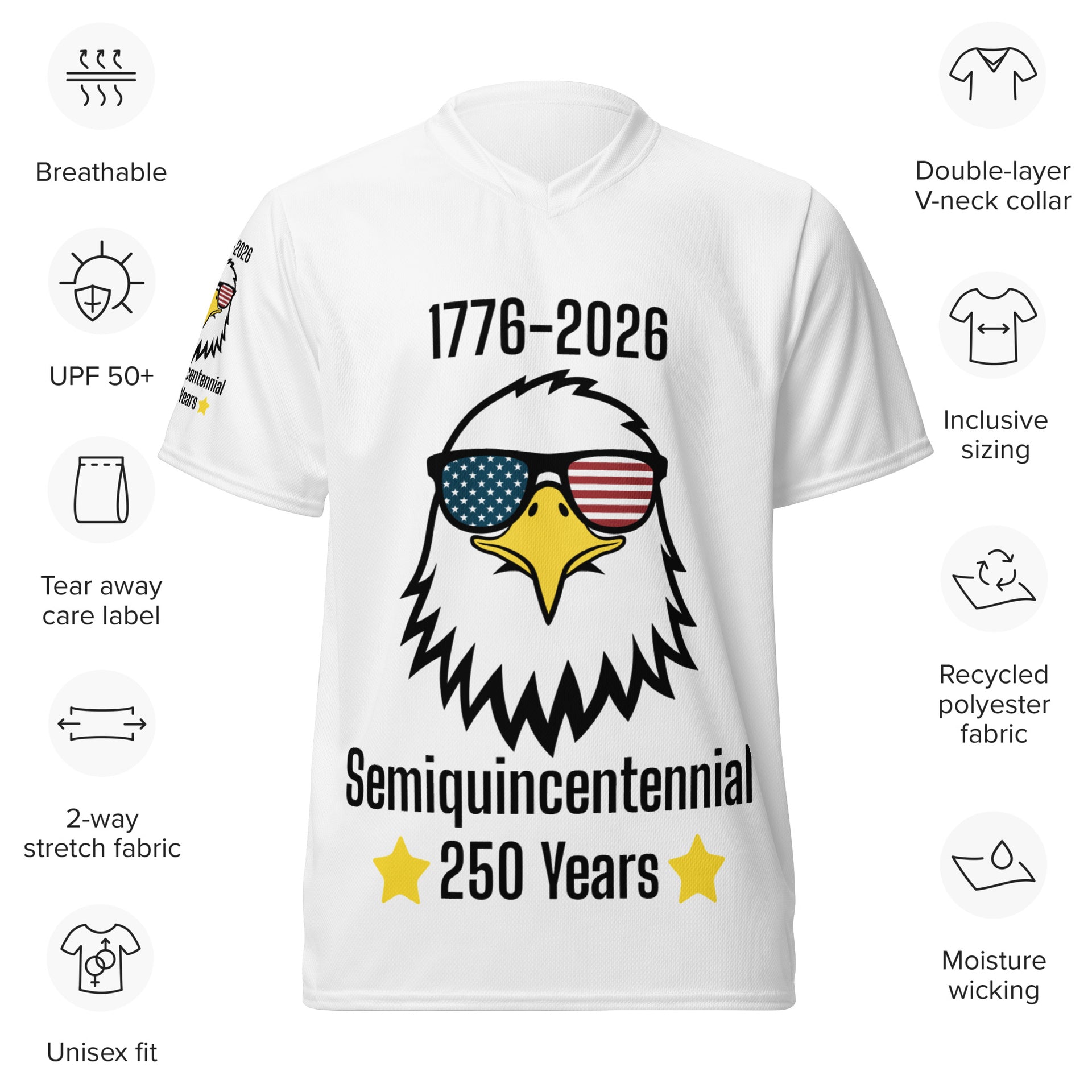 America Semiquincentennial Apparel 250th Anniversary T-Shirts & Merch ...